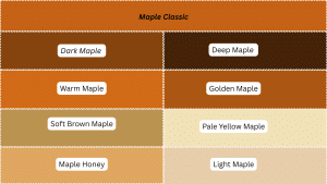The Only Maple Stain Color Chart You Need - The Martinnest